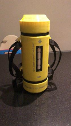 scream canister water bottle scream jar from monsters inc stickers 3D ...