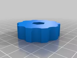 Thumb screw adapter for 1/4"-20 bolts - Free 3D Model | STLFinder