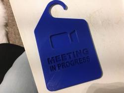 meeting in progress door sign 3D Models | Page 1 | STLFinder