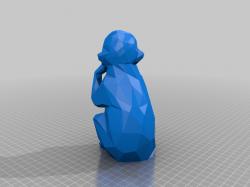 Low Poly Monkey 3d models 【 STLFinder