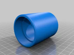 Straight pipe 40mm coupler - Free 3D Model | STLFinder