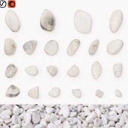 White marble pebbles 23 - 67mm 3D model - Free 3D Model | STLFinder