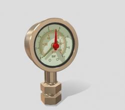 pressure gauge cad model 【 STLFinder