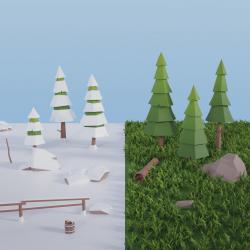 pine tree forest winter 3D Models | Page 1 | STLFinder
