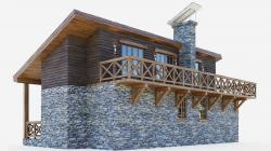 swiss small chalet design with downpipe in chains 3D Models | Page 1 ...