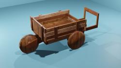 decorative three tiered cart on wheels with scalloped trays 3D Models ...