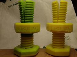 impossible 3d printed bolt and nut 【 STLFinder