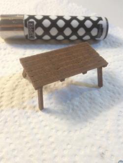 wood Picnic Table scale model | Page 1 | STLFinder