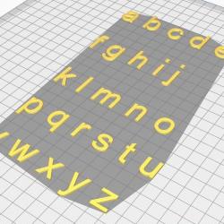 3d letters printable | Page 1 | STLFinder