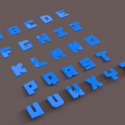 english alphabet 3D Models | Page 1 | STLFinder
