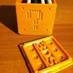 nintendo 3ds ds game cartridge case mario bros question mark box with ...