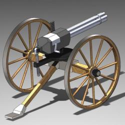 gatling library 3d models 【 STLFinder