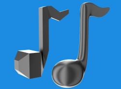 3d music note 3d models | Page 1 | STLFinder