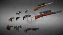 mini weapons 3d models 【 STLFinder