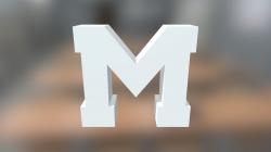 letter m 3d models 【 STLFinder