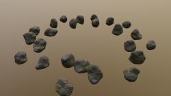 isolated small circle of stones blog moorland ridge hilltop 3D Models ...