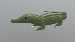 Low Poly Crocodile 3d models 【 STLFinder