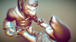 gorilla vs bear sharp pins radio ddr bright pop gem 3D Models | Page 1 ...