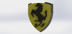 ferrari logo dxf 3d models 【 STLFinder