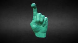 letter x in sign language 3d models 【 STLFinder