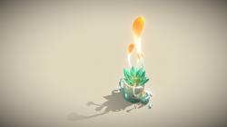 a lost girl small picturedrawing back view in a beutifull fantasy place ...