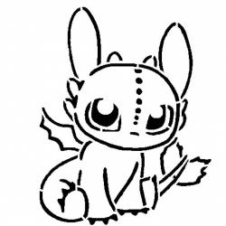 toothless stencil 3d models 【 STLFinder