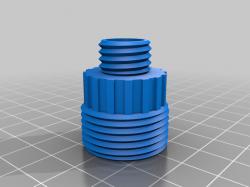 outside male threaded faucet to hose connection for python aquarium water changer 3D Models ...