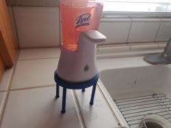 revit family lavatory sink touchless with touchless soap dispenser 3D ...