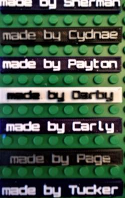 lego name plate 3D Models | Page 1 | STLFinder