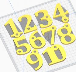 numbered key chains 3D Models | Page 1 | STLFinder