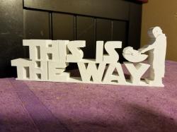 this is the way sign mandalorian 3D Models | Page 1 | STLFinder