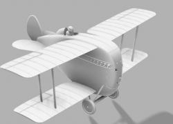 hobbycraft 1 32nd scale nieuport 17 ww1 fighter plane kit 3D Models ...