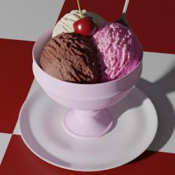 sundae free printable craft build your own ice cream template 3D Models ...
