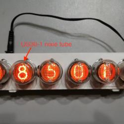 6 tube rgb digital nixie glow tube clock wood diy table clock creative ...