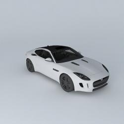3d model for jaguar f type coupe front bumper tow hook eye cap cover ...