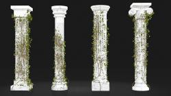 IVY on Columns 3d models 【 STLFinder