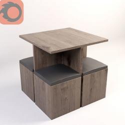 montbel restaurant square dining table 3D Models | Page 1 | STLFinder