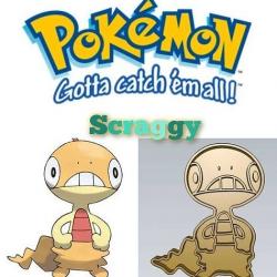 pokemon scraggy 3d models 【 STLFinder