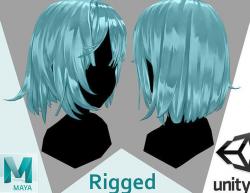 ponytail hairstyle anime girl green hoodie rain 3D Models | Page 1 ...