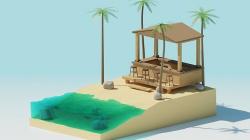 beach scene 3d model | Page 1 | STLFinder