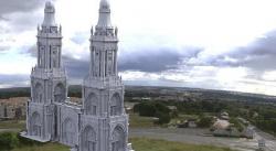 cleveland gothic table fountain lantern towers upper level cathedral ...