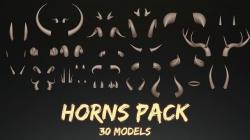 little horns 3d models 【 STLFinder