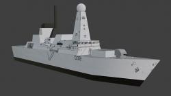 Type 45 Destroyer low polygon 3D model | Page 1 | STLFinder