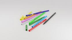 arrtx alcohol markers oros 90 colors brush and chisel tip 3D Models ...