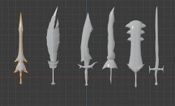 small swords resource pack 3D Models | Page 1 | STLFinder