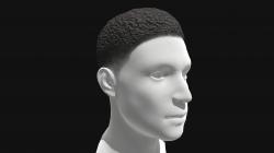 3D Hair Male Short Afro Hairstyles Low-poly 3D model - Free 3D Model ...