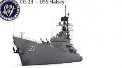 uss halsey cg 23 3d models 【 STLFinder