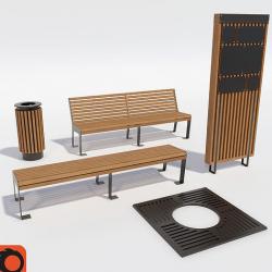 3d city street furniture 3d models | Page 1 | STLFinder