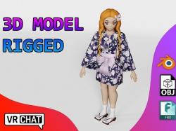 vrchat anime girl 3D Models | Page 1 | STLFinder