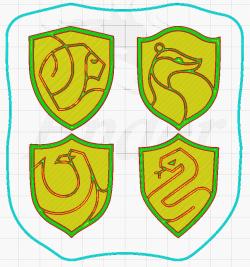 printable hogwarts house crests 3D Models | Page 1 | STLFinder